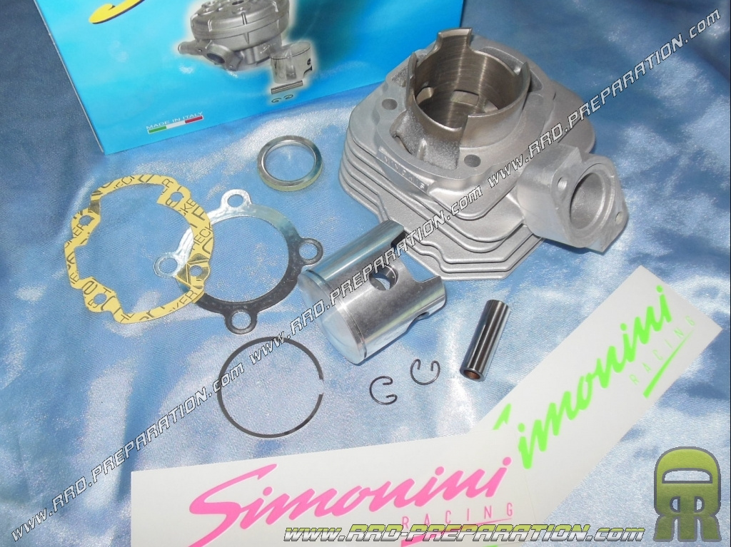 Cylindre / piston sans culasse SIMONINI Racing aluminium 70cc Ø47,6mm ...