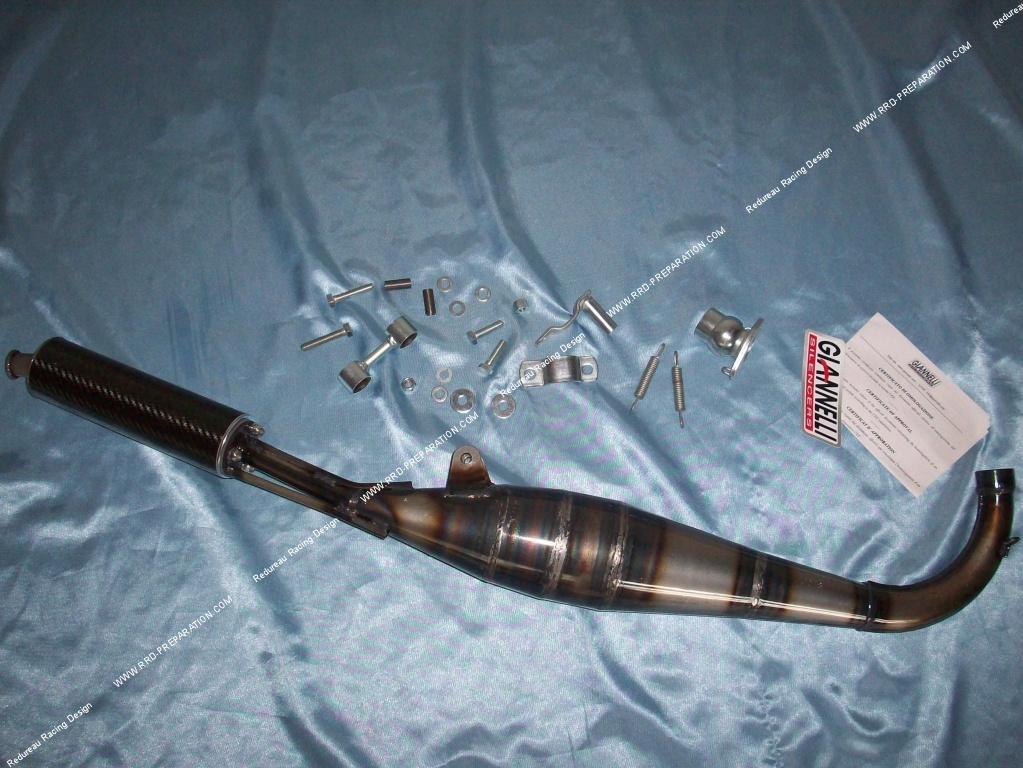 § Pot d'échappement GIANNELLI SPORT silencieux carbone PEUGEOT 103 SP ...