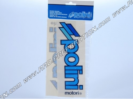 Set of 2 stickers POLINI 24X 11cm precut sticker "decal" blue line ...