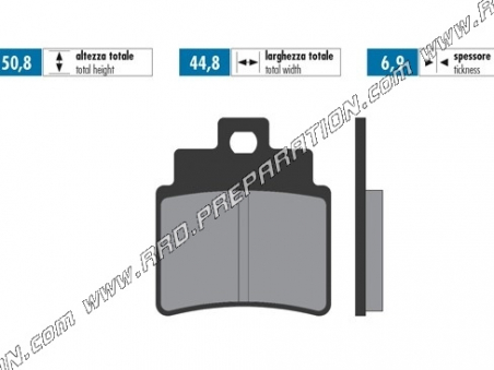 POLINI front / rear brake pads for KYMCO GRAND DINK, KXR, MXU, SYM ...