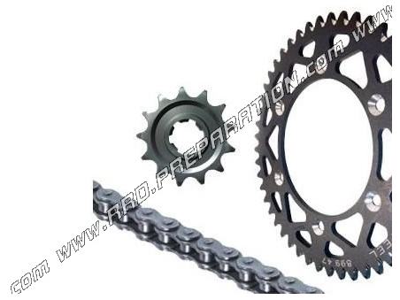 Kit chain FRANCE EQUIPMENT reinforced Motorcycle HYOSUNG GT COMET GT ...