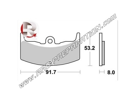 AP Racing brake pads front - rear for HONDA VFR, CBX, VT, 250, 400, 500 ...
