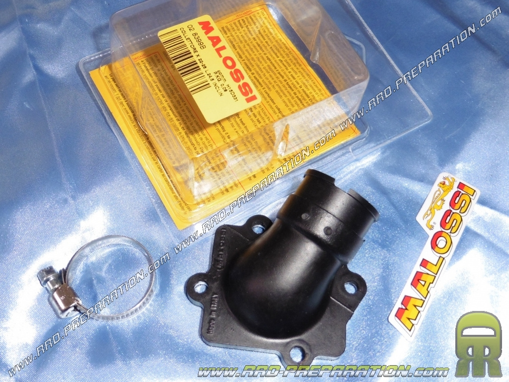Pipe d'admission MALOSSI MHR Ø22x28 viton racing pour scooter MBK ...