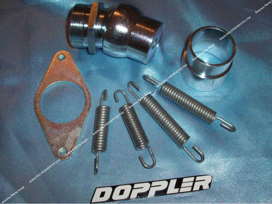 Rotule à visser filetée avec cale et ressorts pour pot d'échappement ...