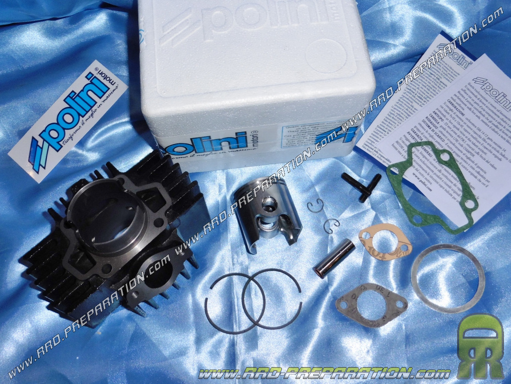 Cylindre / piston 70cc Ø46mm POLINI fonte pour GARELLI NOI et BASIC ...