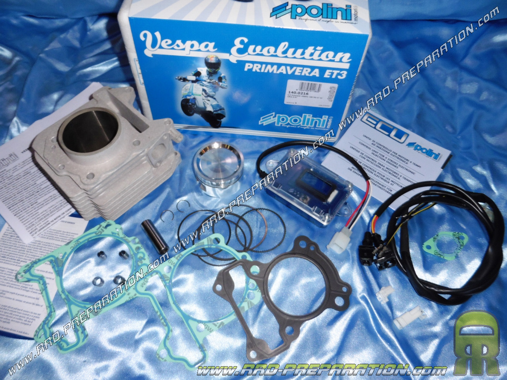 Kit 171cc POLINI Ø61mm, cylindre / piston, boitier calculateur PIAGGIO FLY, LIBERTY, VESPA ...