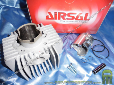 Cylinder - piston without cylinder head 65cc Ø43,5mm AIRSAL aluminum ...