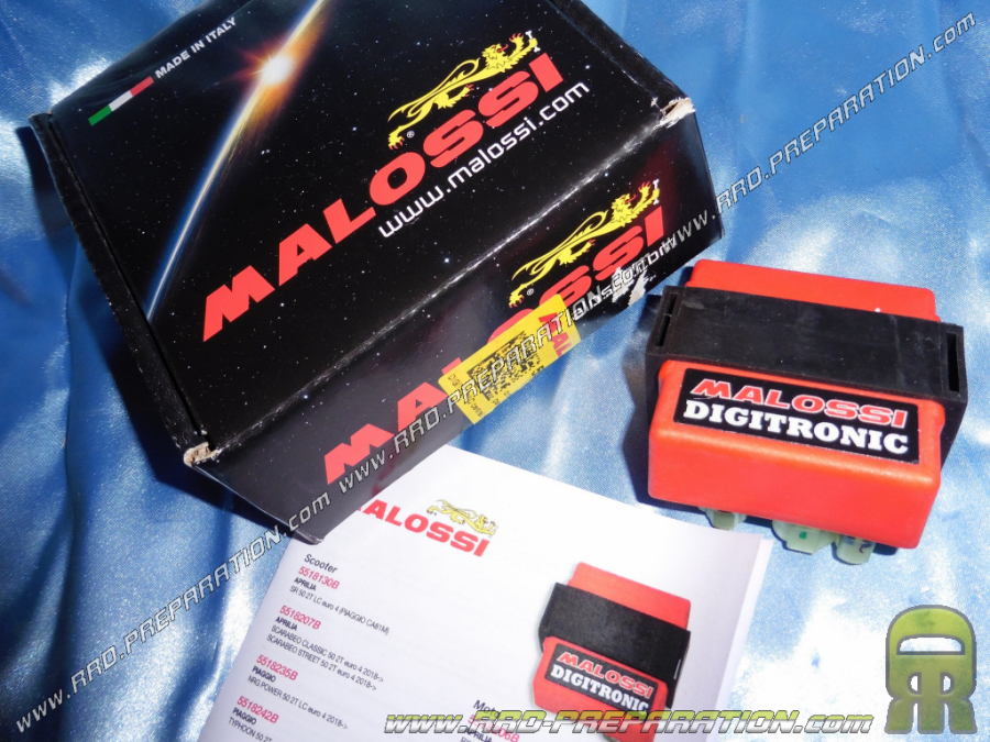 Bloque MALOSSI CDI para encendido desenfrenado en motor DERBI EURO 4 a ...