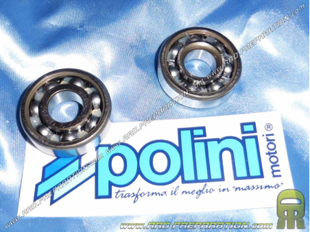 2 reinforced bearings SKF riveted steel cage original size POLINI for ...