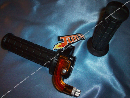 Throttle grip, quick draw TUN 'R Targa universal black metal