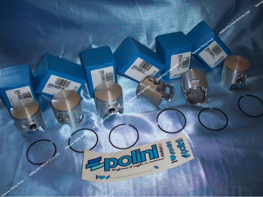 Piston POLINI Ø46mm mono-segment pour kit 70 aluminium Peugeot 103/ fox ...