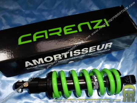 Damper gas CARENZI 290mm spacing mécaboite DERBI SENDA, X-TREM, X-RACE ...