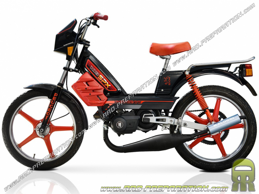 § Pot d'échappement NINJA G2 open carte noir réplica pour Peugeot 103 SPX, RCX, CLIP & MVX