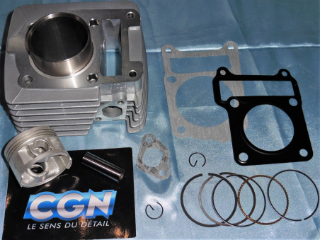 Cylinder - piston 125cc CGN Ø54mm aluminum for motorcycle YAMAHA YBR ...