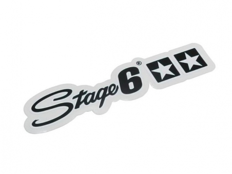 Sticker STAGE 6 black or white 15x3cm color black