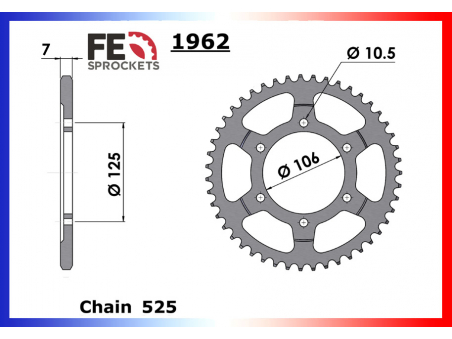 FRANCE EQUIPEMENT steel crown for motorcycle TRIUMPH BONNEVILLE 1200cc ...