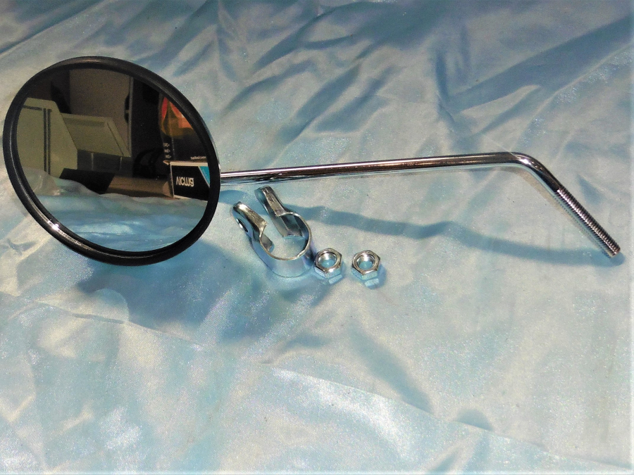 Universal RIGHT VICMA ROUND chrome mirror with D8 fixing