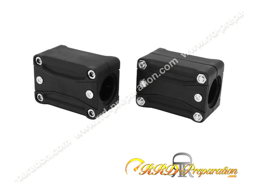 Bumper, black or black/red AVOC engine protection in aluminum and resin ...