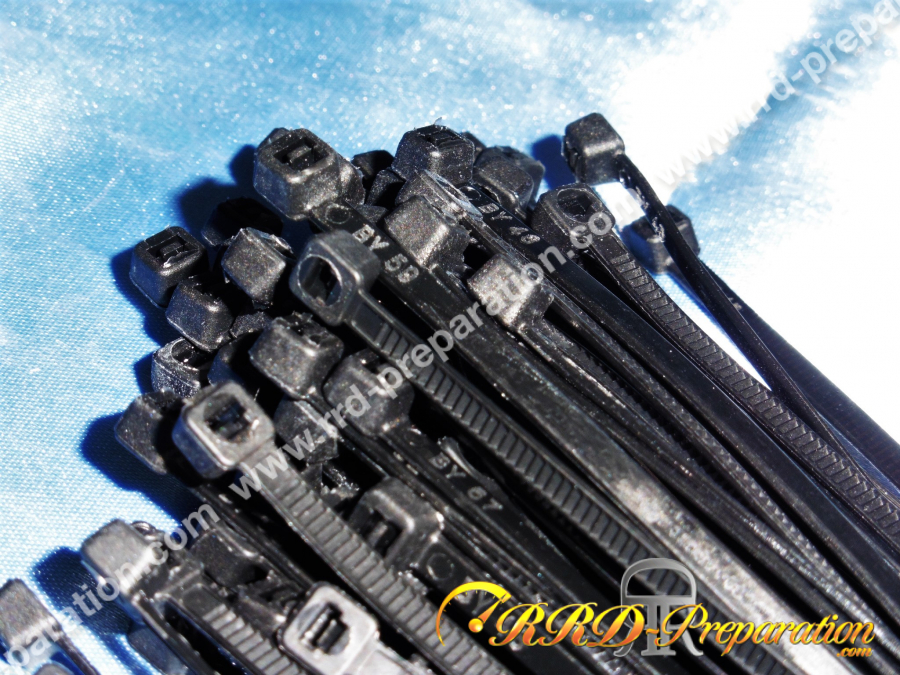 Collarines rilsan, colson CGN en plastico negro 4x200mm entregado por 100