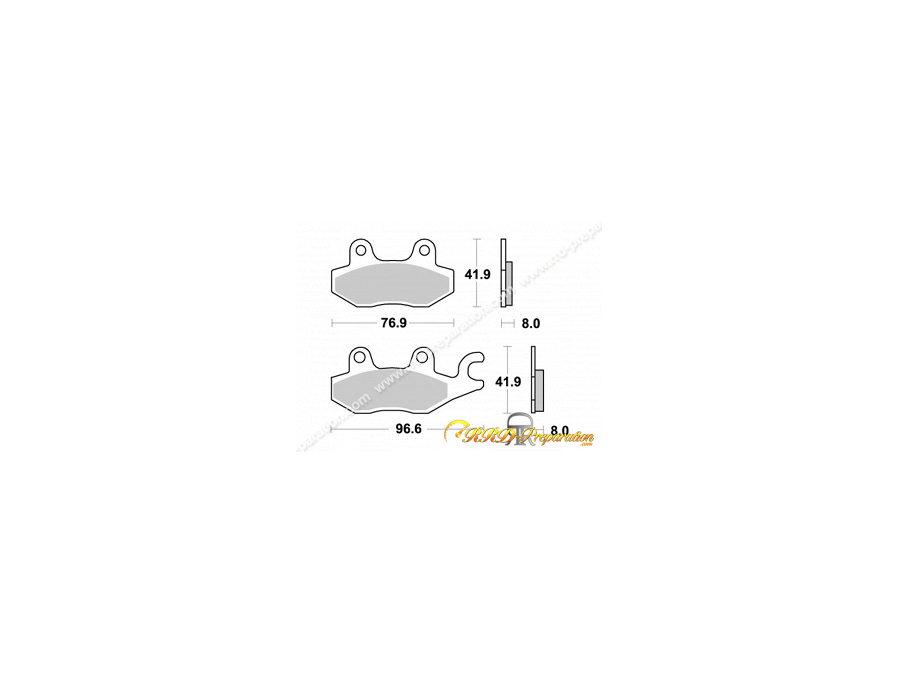 Ap Racing Front Rear Brake Pads For Motorcycles Mécaboites Scooter