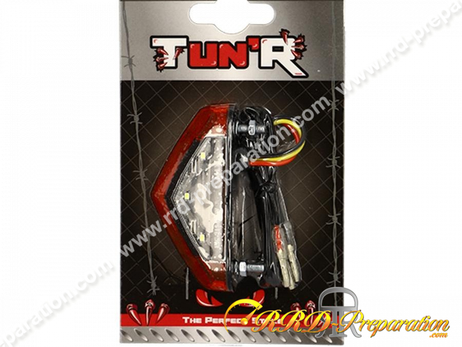 Universal rear light with red TUN 'R FOGGY MINI license plate light ...