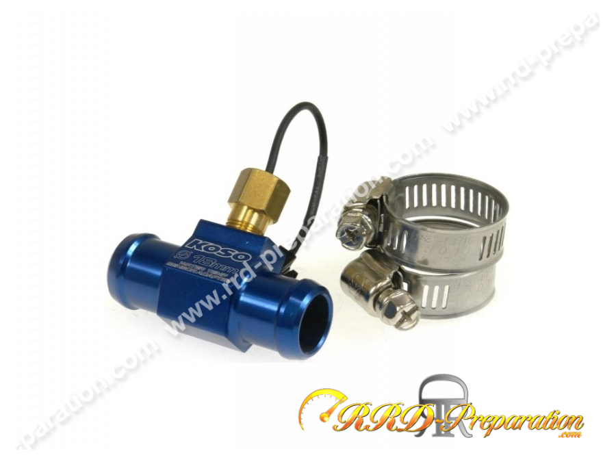 T adapter on hose with KOSO temperature sensor for motorcycle, scooter ...