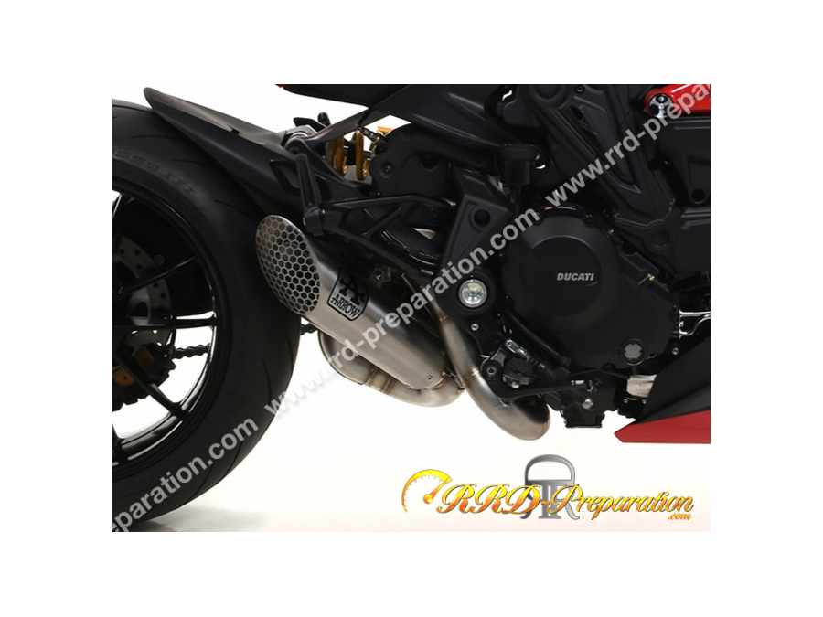 ARROW PRO RACE TITANIUM GRILLE exhaust silencer with connection on ...