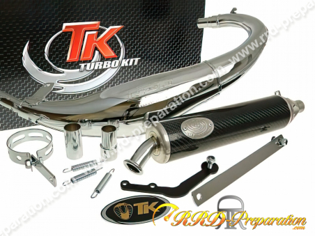Exhaust TURBOKIT TK HQ CHROME CARBON low passage for motorcycle CPI SM ...