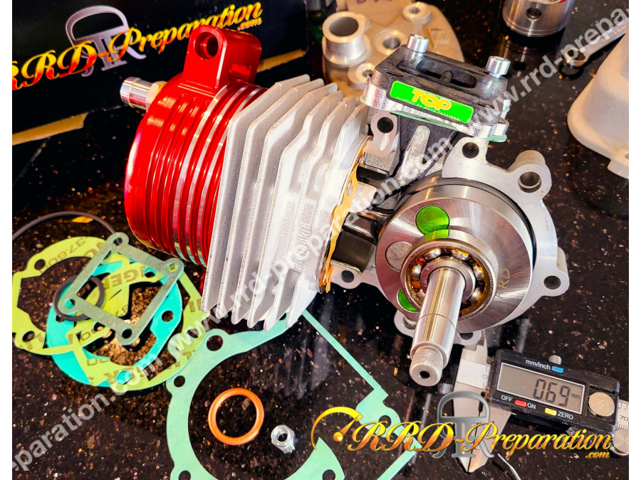 Complete engine assembled RRD RACING LIQUIDE 82cc MBK 51 / motobecane av10