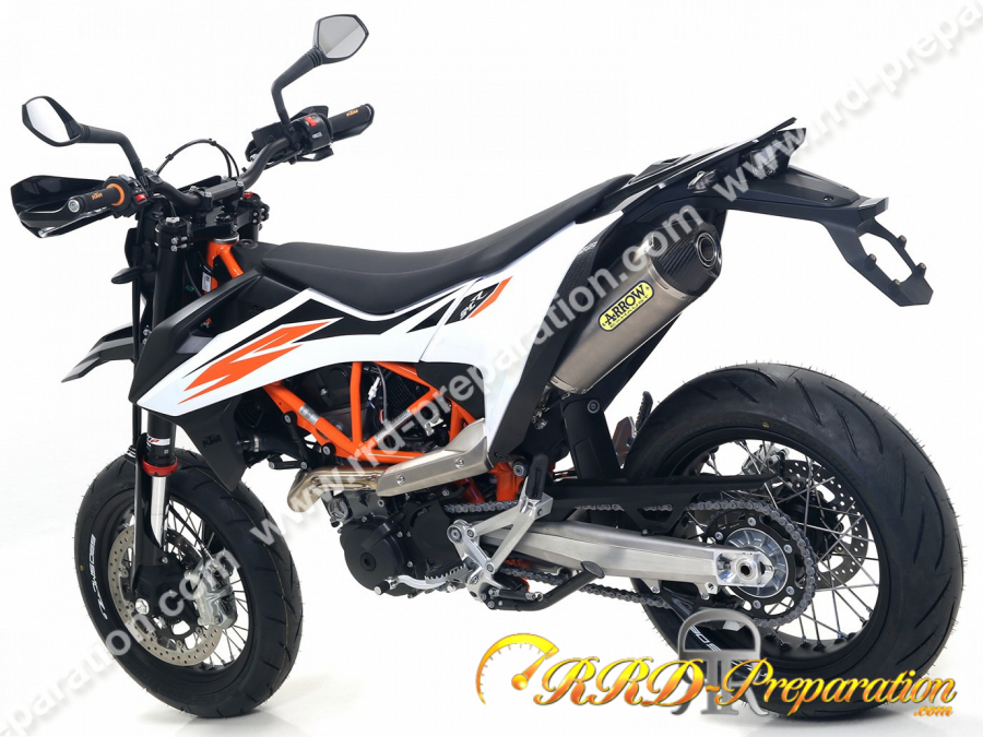 Línea de escape completa ARROW RACE TECH para KTM 690 SMC R y EN DURO R ...