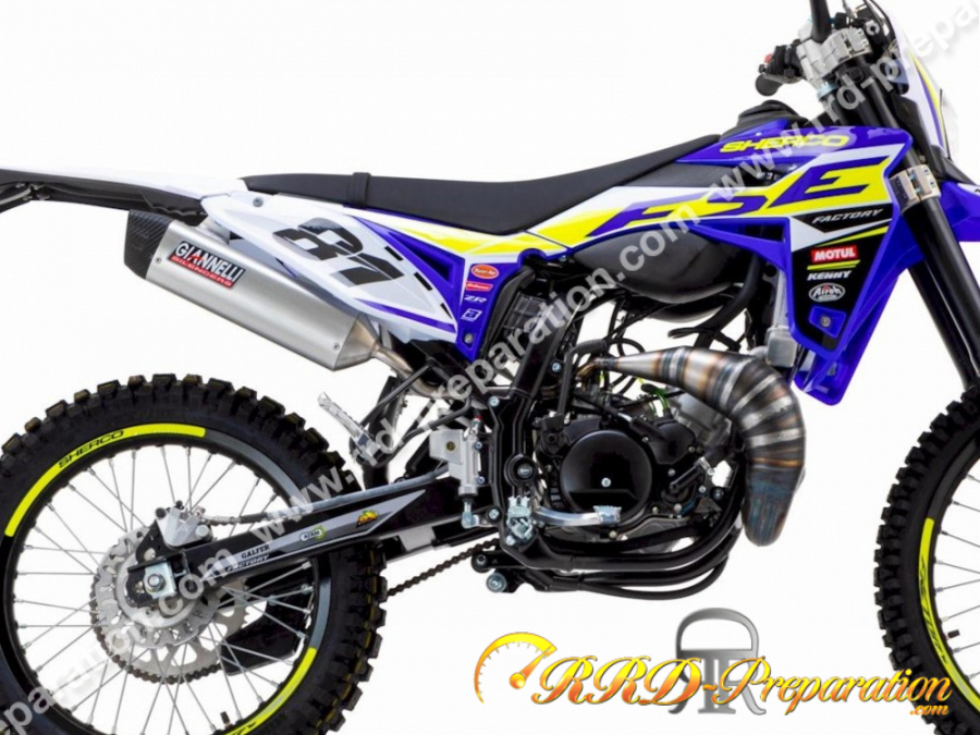 Pot d'échappement GIANNELLI SONIC passage haut pour SHERCO SE 50R, SM R ...