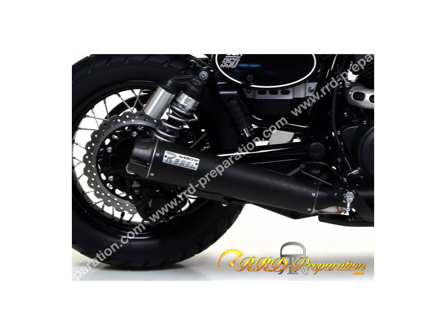 ARROW REBEL DARK exhaust silencer for moto YAMAHA SCR 950 2017