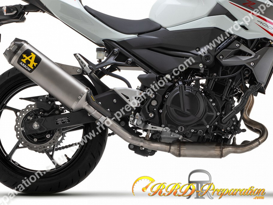 ARROW INDY RACE exhaust silencer for Kawasaki Z 400 from 2023 Quiet ...