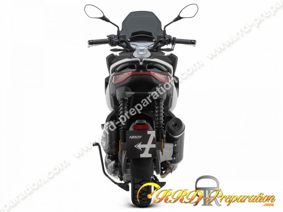 ARROW URBAN ALUMINUM "DARK" exhaust line for APRILIA SR 200 GT scooter ...