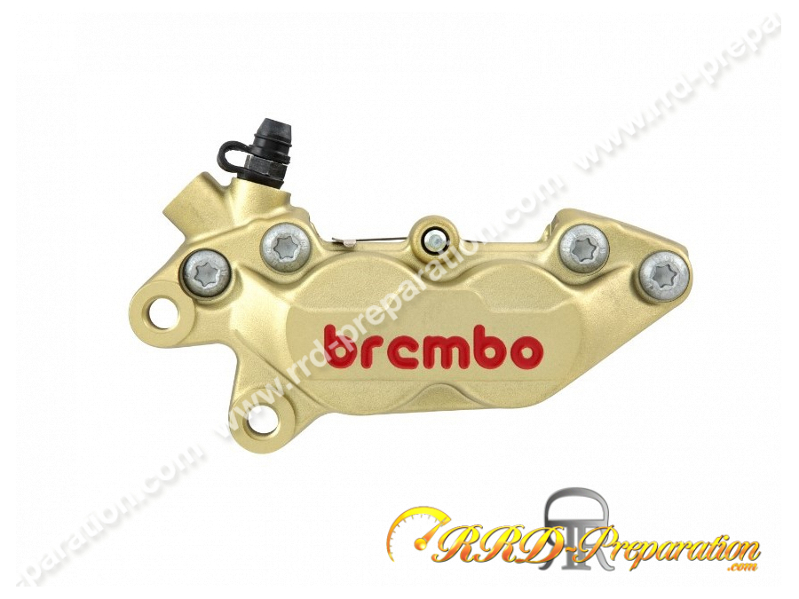 Pinza de freno izquierda con pastillas BREMBO COMPETITION 4 pistones P4 ...