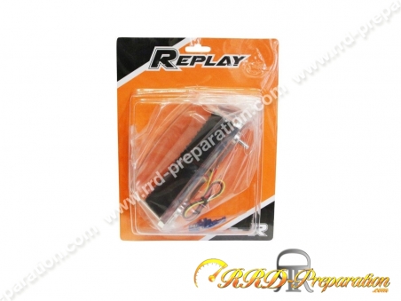 Piloto trasero REPLAY negro transparente con leds, homologado, para scooter MBK STUNT 50 y ...