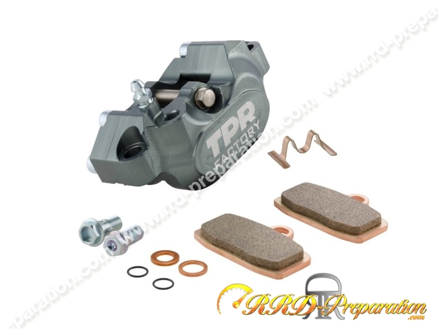 Front brake caliper machined mass TPR 4 radial pistons for AEROX, NITRO, JOG, PAIOLI F33 ...