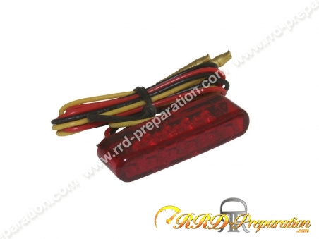 Universal rear light approved REPLAY red with Leds