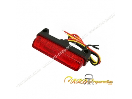 Universal rear light with stop, REPLAY approved with red LED bar