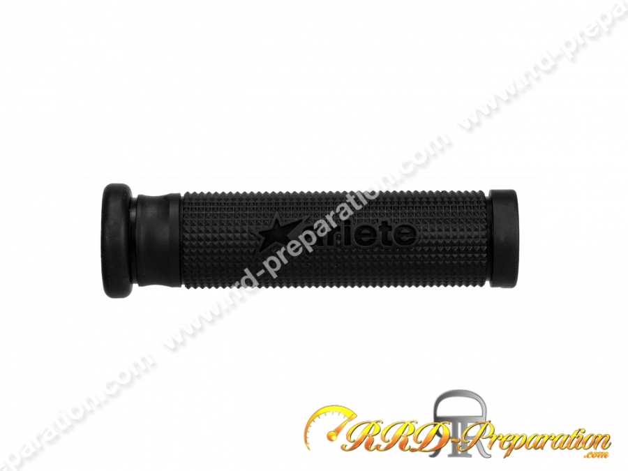 Handlebar grips, black closed sides coating, 125mm, ARIETE for QUAD, ATV...