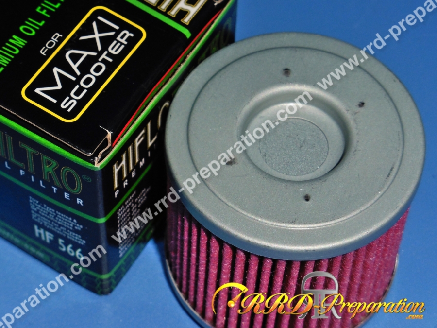 Oil filter HIFLO FILTRO HF566 original type for maxiscooter KAWASAKI J ...