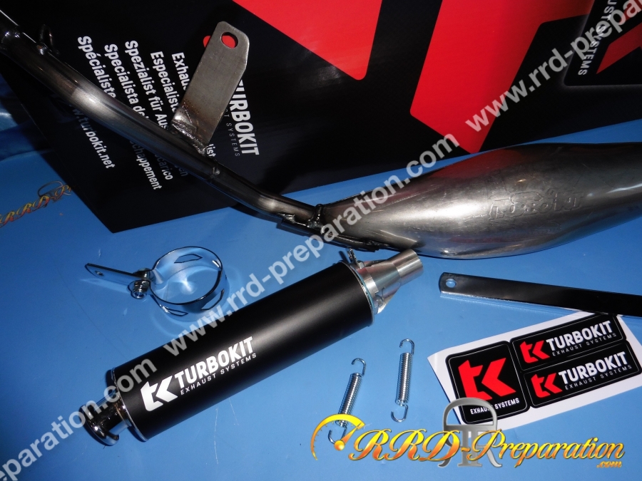 Pot d'échappement TURBOKIT COMPETITION 50 passage bas pour moto 50 DERBI