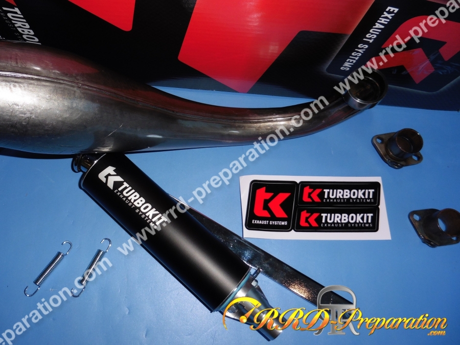 Pot d'échappement TURBOKIT COMPETITION 50 passage bas pour moto 50 DERBI