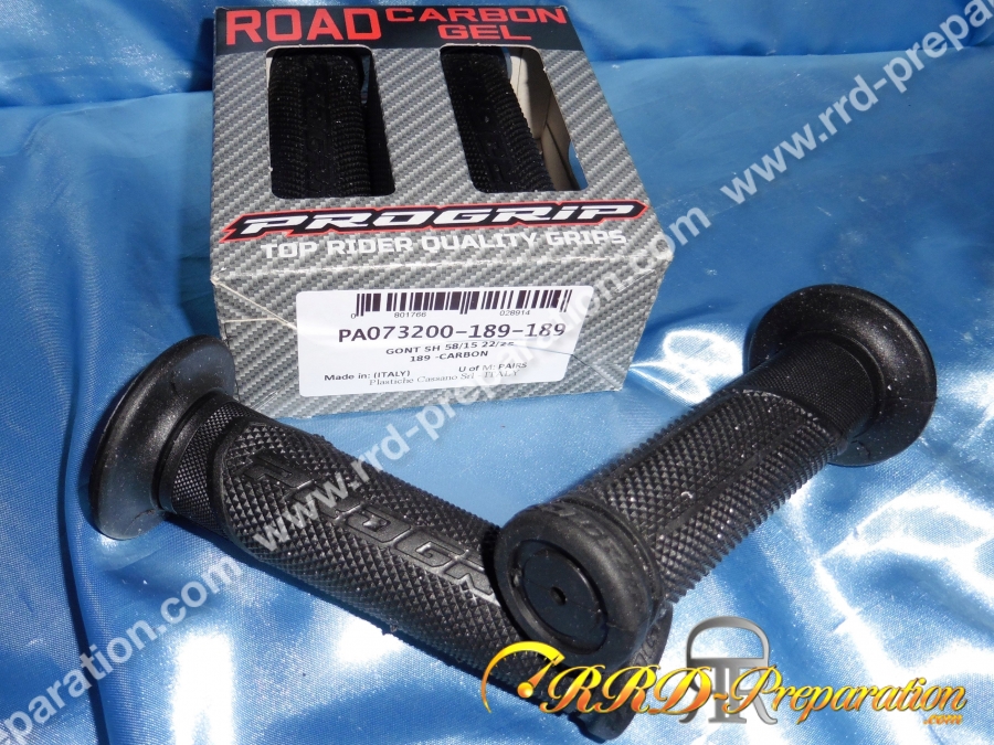 Handlebar grips, closed sides coating PROGRIP 732 Carbon gel