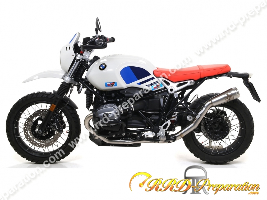 Complete exhaust system with ARROW PRO-RACE valve removal for BMW R ...