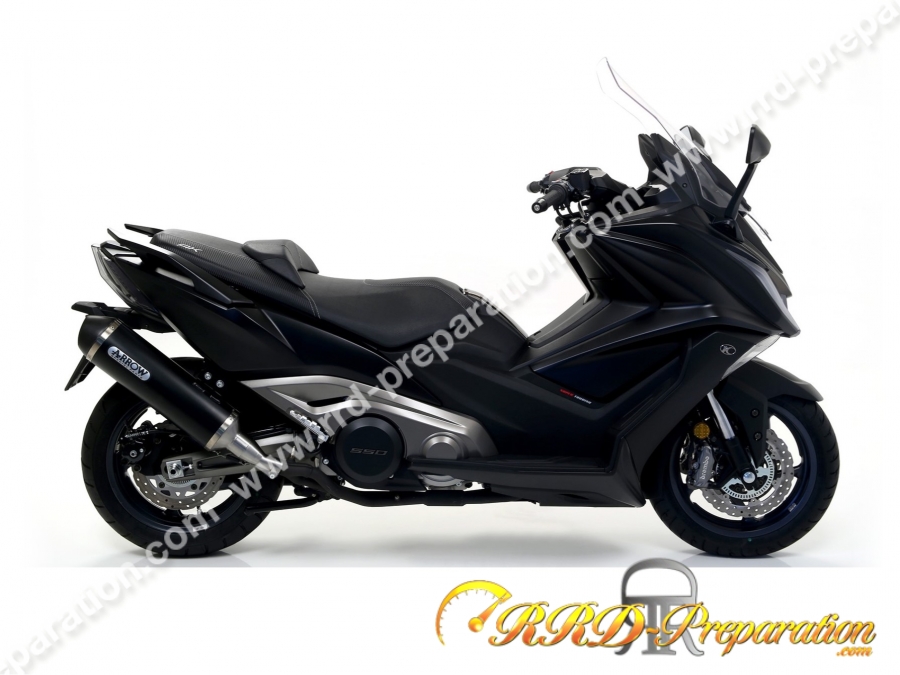 Exhaust silencer kit with ARROW URBAN connection for KYMCO AK 550 from ...