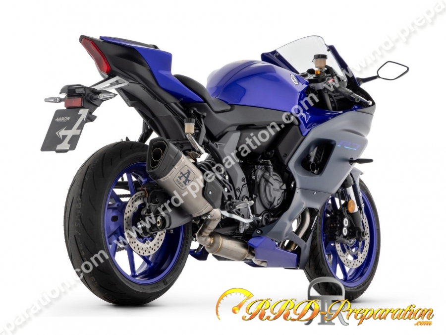 Ligne complète ARROW PISTA pour YAMAHA YZF R7 de 2021 à 2023 Couleur du ...