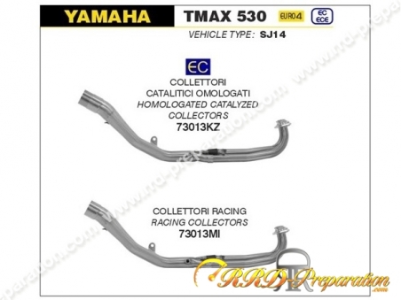 ARROW RACE-TECH complete exhaust system for YAMAHA TMAX 530 from 2017 ...