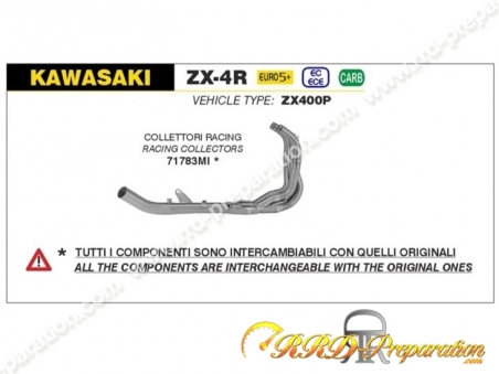 Racing ARROW exhaust manifold for KAWASAKI ZX-R4 from 2024