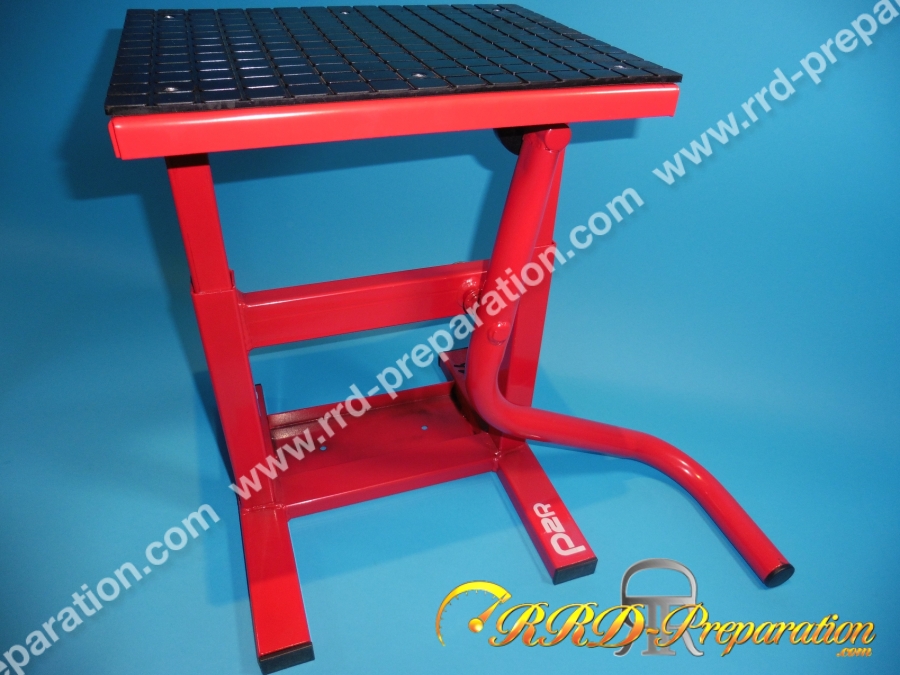 Motorcycle lift / P2R motorcycle bridge with red steel lever